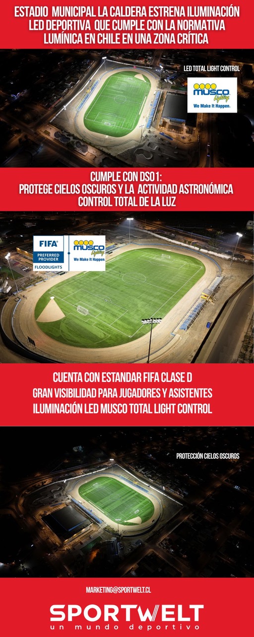 Iluminación Deportiva del Estadio La Caldera -Sport Welt